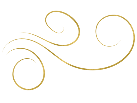 Gold Swirl Clip Art