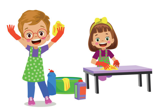 Kids Doing Crafts Clip Art