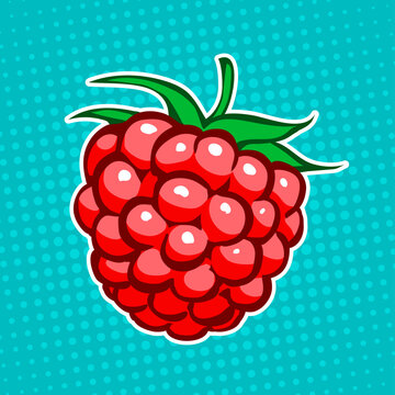 Cartoon Blue Raspberry