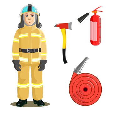 Firefighter Equipment Clipart