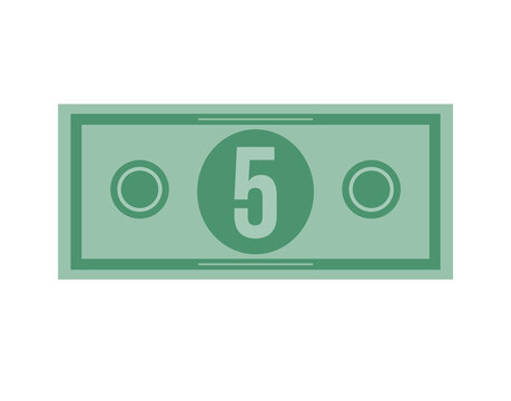 Five Dollar Bill Icon