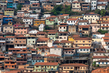 The famous poor neighborhoods of the slums of Brazil and Rio de Janeiro ...
