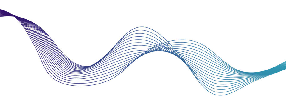 Blue Wavy Lines