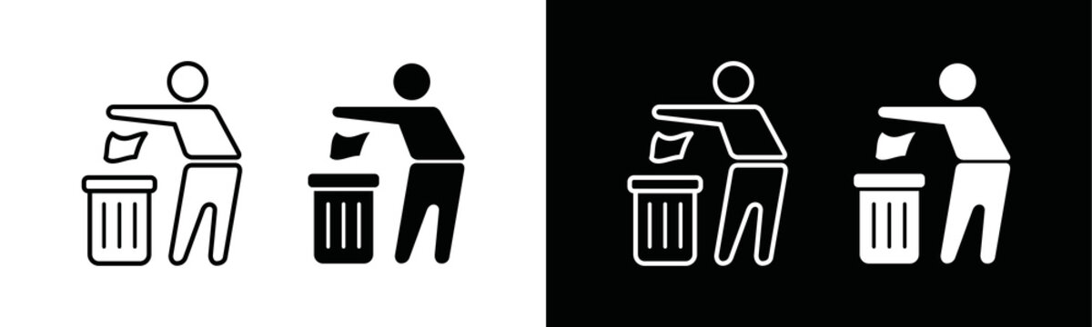 Recycle Man Logo Vector
