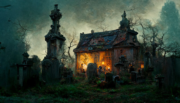 Haunted House Cemetery