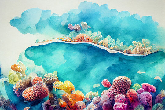 Underwater Coral Painting