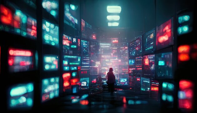 Cyberpunk Programmer Images – Browse 1,841 Stock Photos, Vectors, and ...