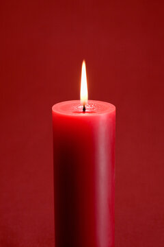 Red Melted Candle