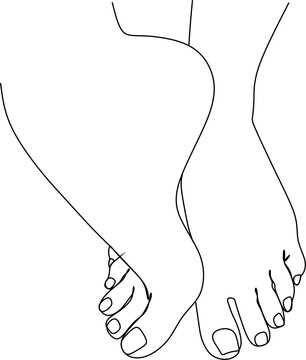 Feet Standing Drawing