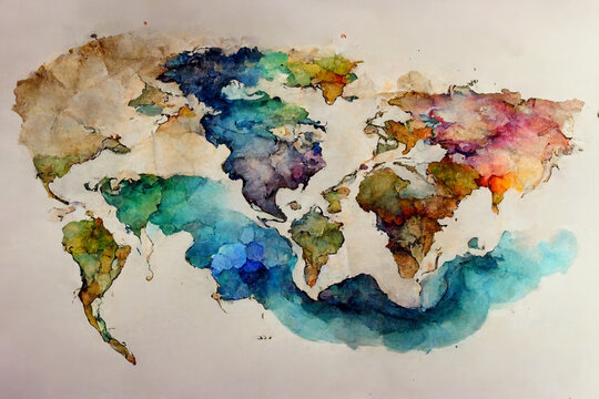 World Map Tumblr Background