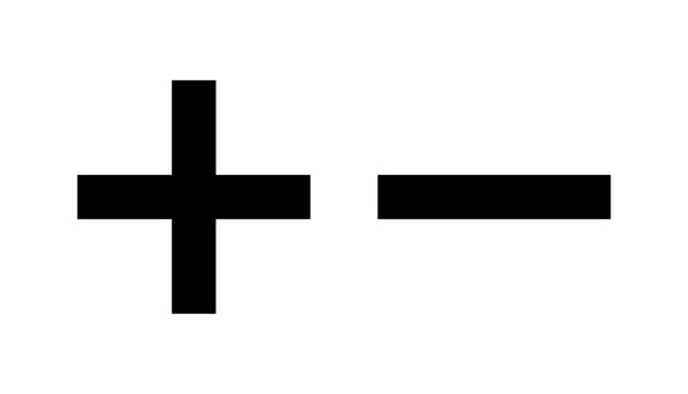 Plus And Minus Sign Clipart Vinyl