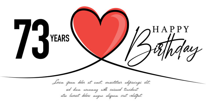 73Rd Birthday"」の写真素材 | 240件の無料イラスト画像 | Adobe Stock