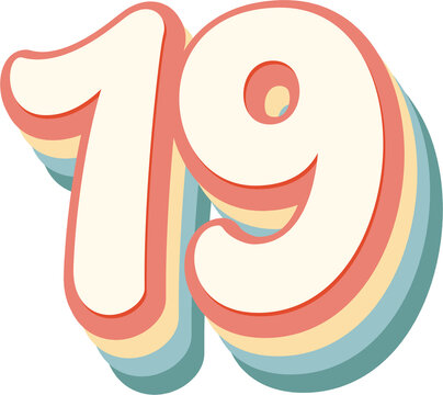 Number 19 Clip Art