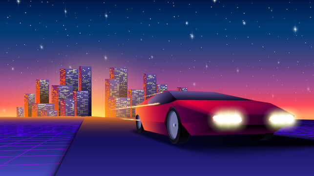 Synthwave Car Images – Browse 915 Stock Photos, Vectors, and Video ...