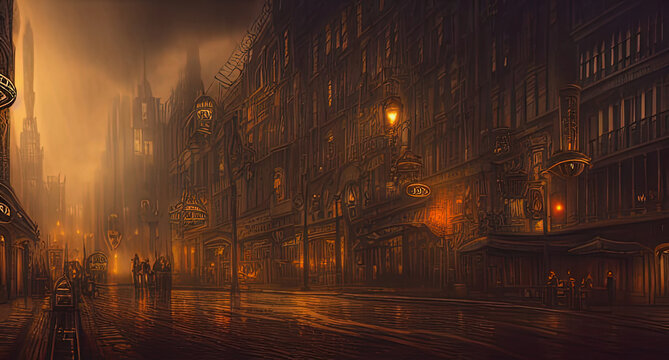 Gothic Steampunk City