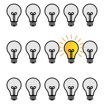 Vintage Light Bulb Logo