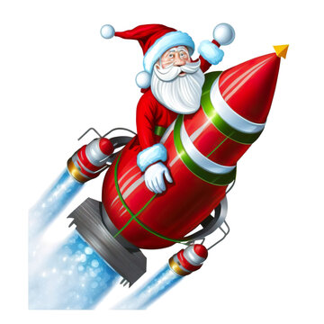 Santa Rocket Images – Browse 1,879 Stock Photos, Vectors, and Video ...