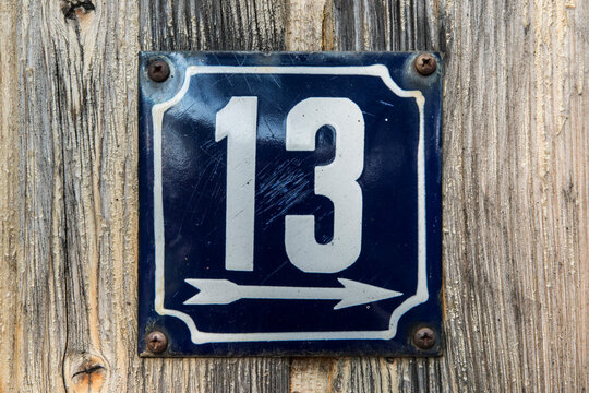 Number 13 In Blue