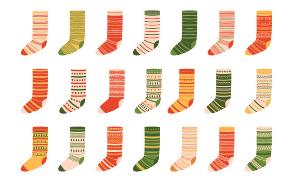 Striped Socks Clip Art