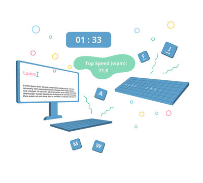 Afbeeldingen over "Blind Typing" – Blader in stockfoto's, vectoren en ...