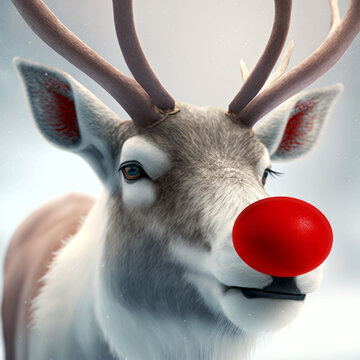 Real Reindeer Face