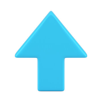 Blue Up Arrow Icon