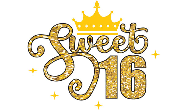 Sweet 16 Crown Clip Art