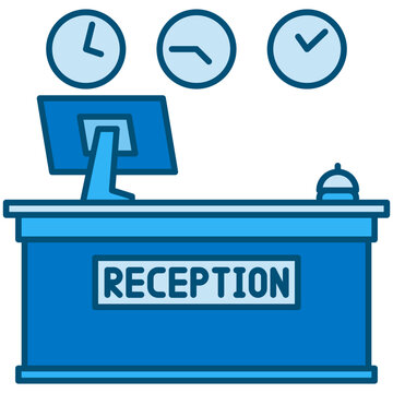 Front Desk Receptionist Icon