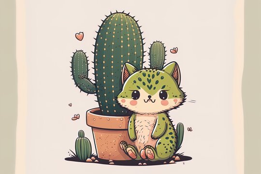 Cactus Cartoon"」の写真素材 | 228件の無料イラスト画像 | Adobe Stock