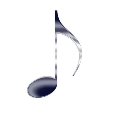 Silver Music Notes Png