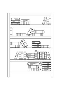 Bookshelf Outline Images – Browse 13,706 Stock Photos, Vectors, and ...