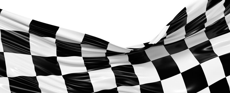 Checkered Finish Line Banner