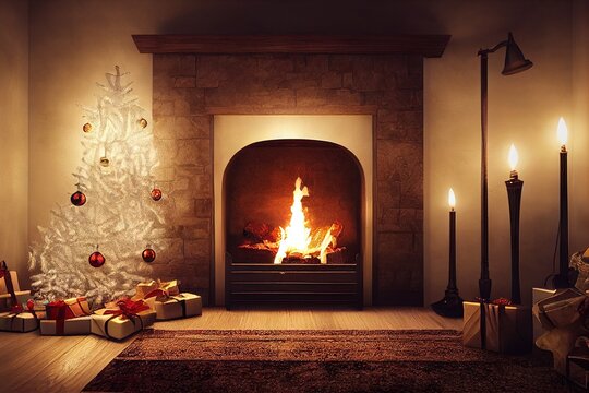 "Christmas Fireplace" Images – Browse 1,059 Stock Photos, Vectors, and ...