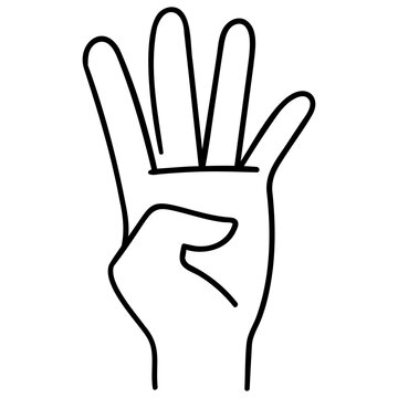 Four Fingers Clipart