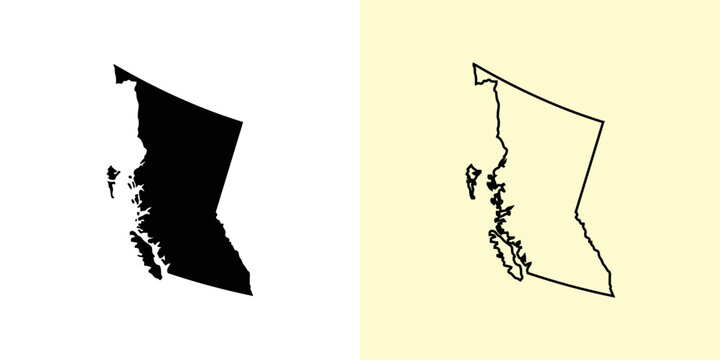 British Columbia Map Outline