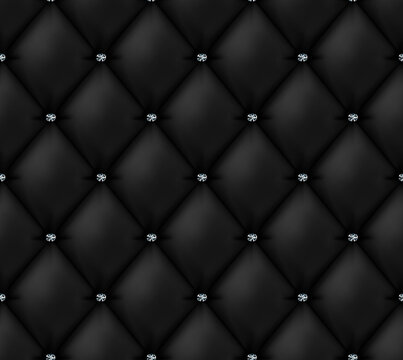 Black Tufted Fabric