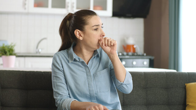 Woman Coughing
