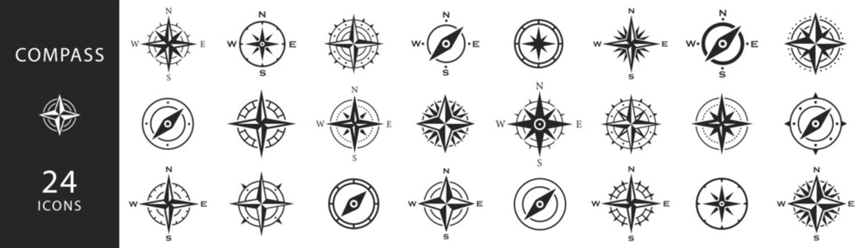 Simple Compass Vector