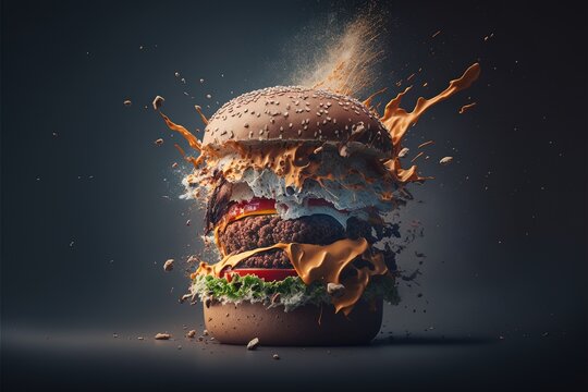 Exploded Hamburger Bilder – Durchsuchen 1,899 Archivfotos ...