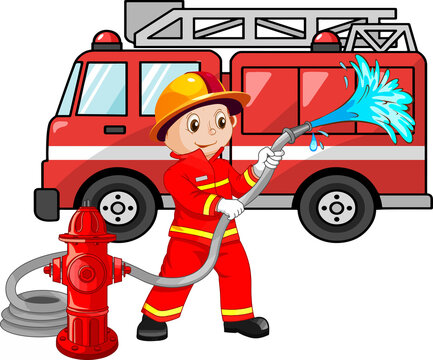 Fireman Cute Cartoon Images