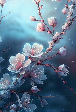 Red Cherry Tree Wallpaper