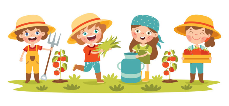 Vegetable Garden Cartoon Images – Browse 83,208 Stock Photos, Vectors ...