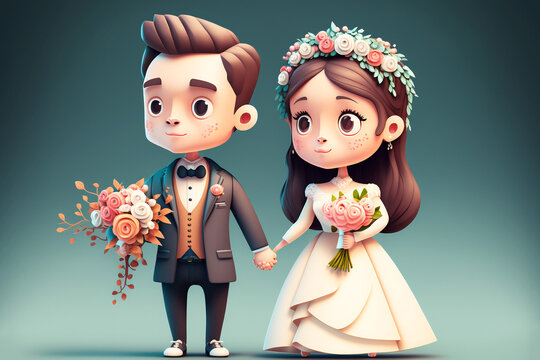 Cute Wedding Cartoons
