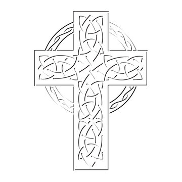 Simple Irish Cross Outline