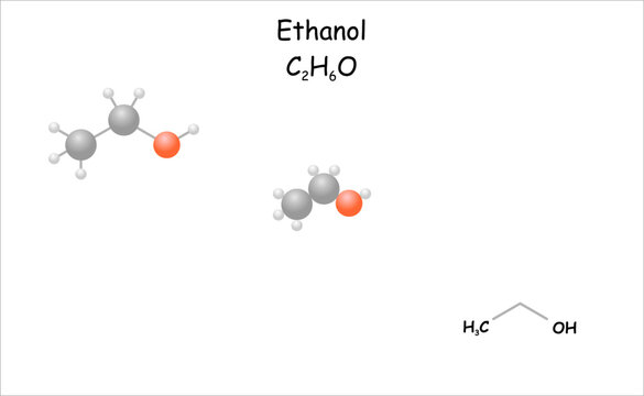 Ethanol Molecule Drawing