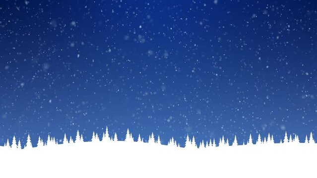 Animated Snowy Background