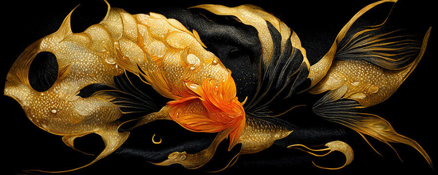 Abstract Koi Art