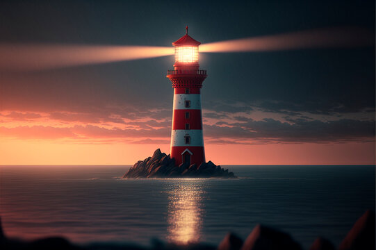 Red Lighthouse Sunset Images – Browse 18,855 Stock Photos, Vectors, and ...