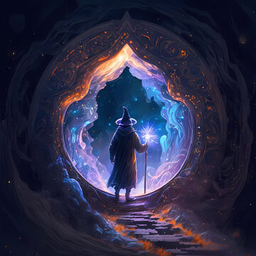 Merlin Wizard Art