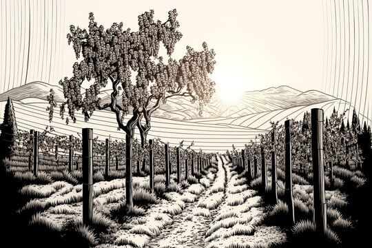 Winery Drawing